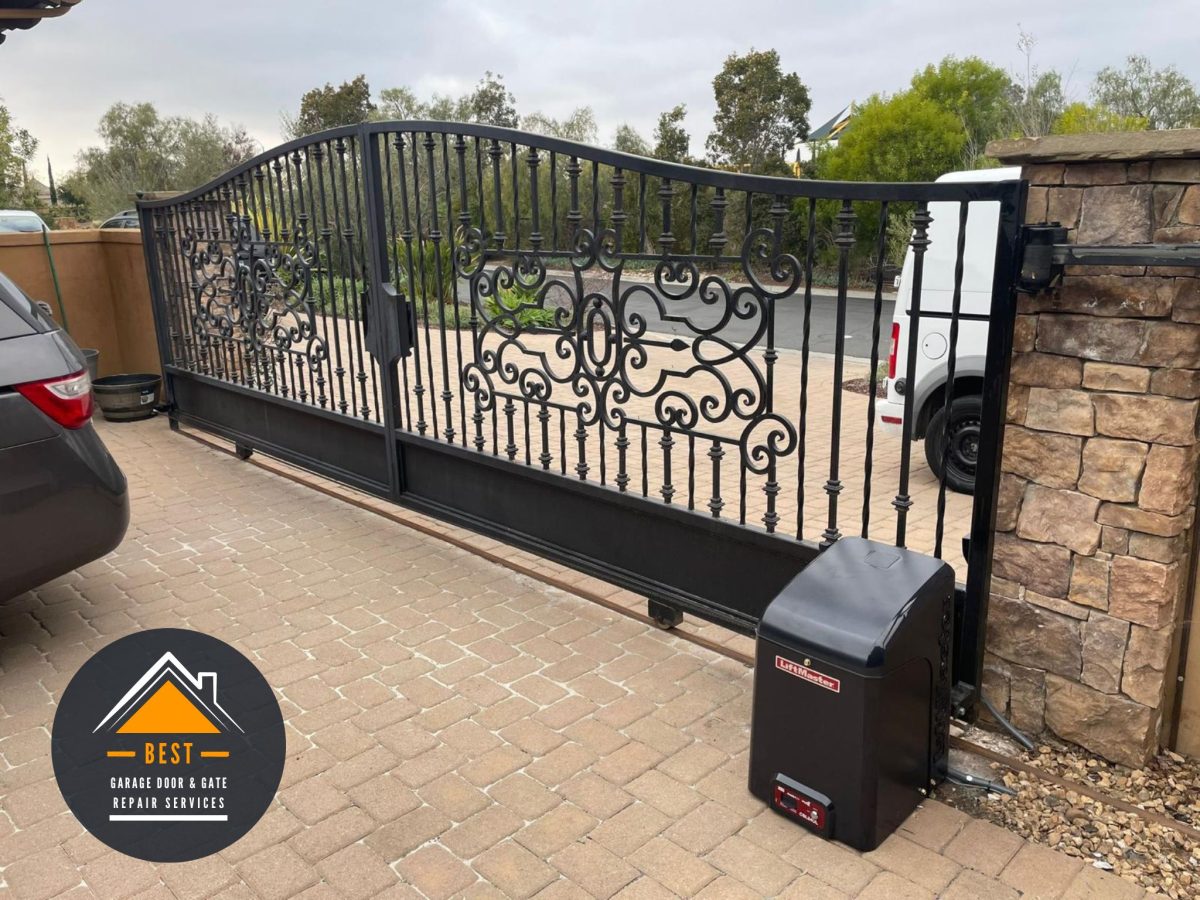 New slide gate Liftmaster CSL24UL operator installation